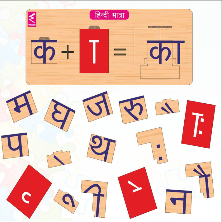 Wooden Hindi Matra Educational Board Game – Wissen Products