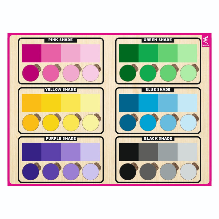 Wooden Color Shade Matching Puzzle game – Wissen Products