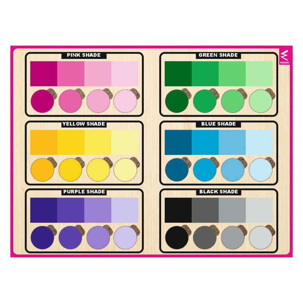 Wooden Color Shade Matching Puzzle game – Wissen Products