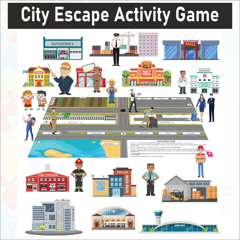 Wooden City Escape Activity Board Game – WissenProduct