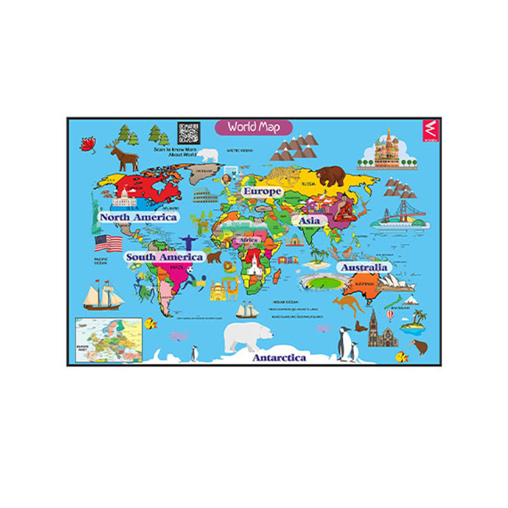 Wooden WORLD Map Jigsaw Puzzle with wooden box packing- 12*18 inch ...